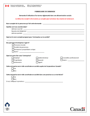 Remplissable En Ligne Formulaire TP-1 : Demande d'inscription d'un TIERS et avis ... Fax Email ...