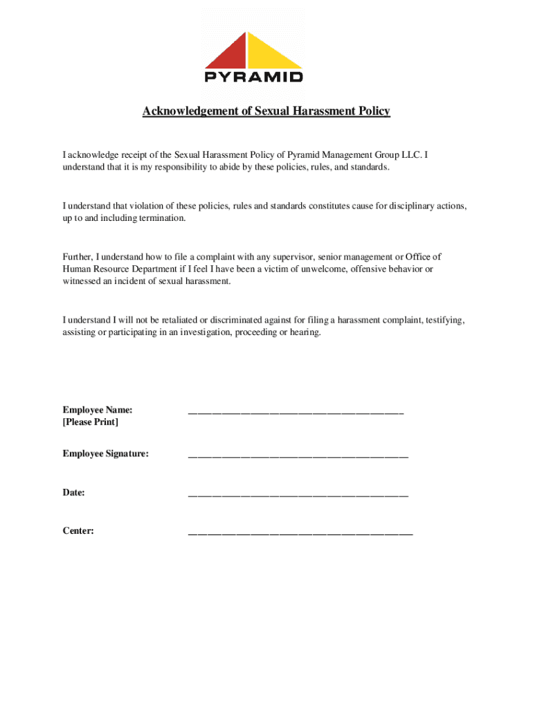 Fillable Online Sexual Harassment Prevention In Nyc What You Need To