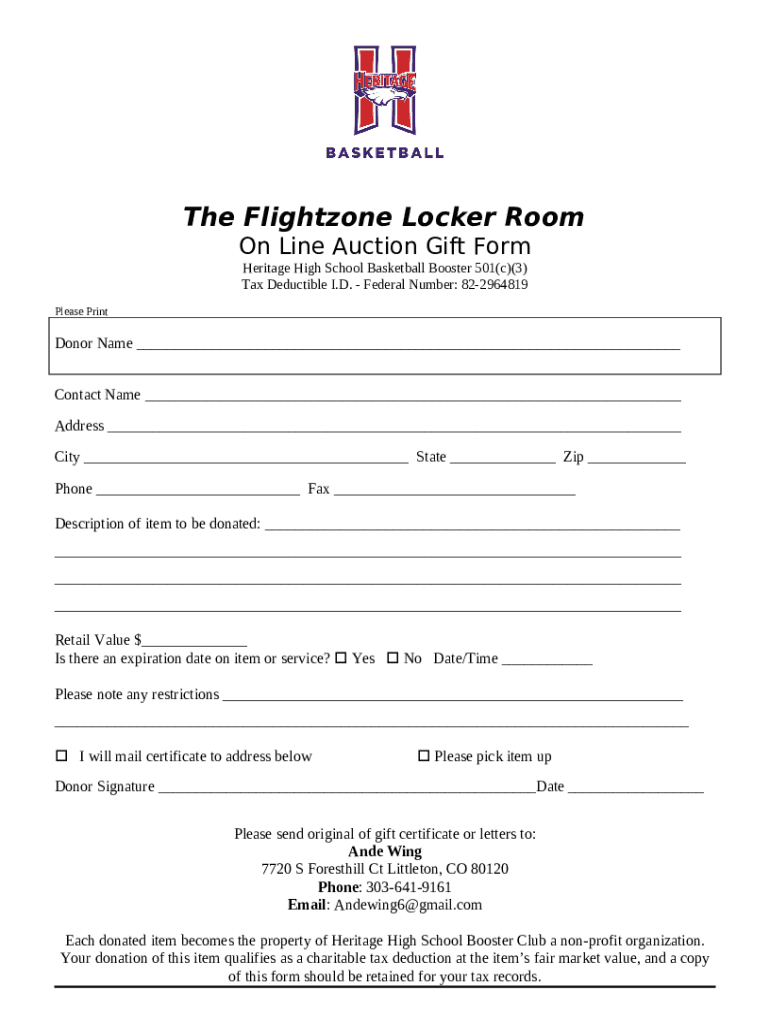 Heritage High School Athletic Booster Club - Athletic Boosters Doc ...