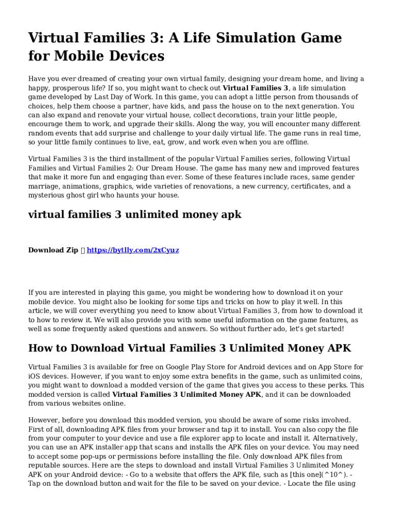 Fillable Online A Day In the Life Of My Virtual Family - YouTube Fax ...