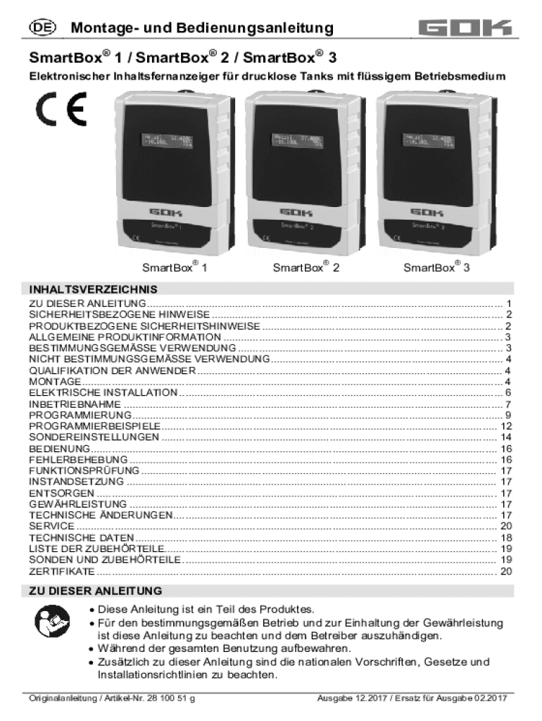 Completable En línea Notice de montage et de service SmartBox MINI Fax ...