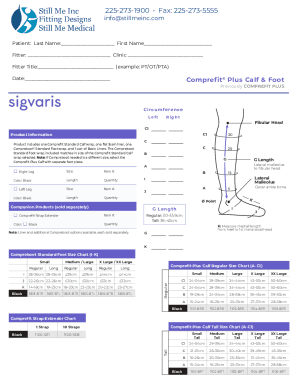 Fillable Online Comprefit Plus Calf & Foot Fax Email Print - pdfFiller