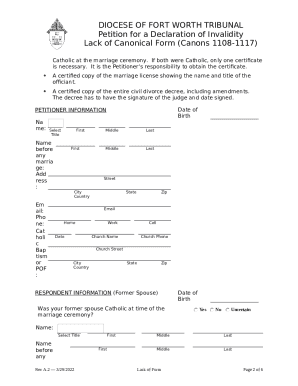 al Annulment Petition Doc Template | pdfFiller