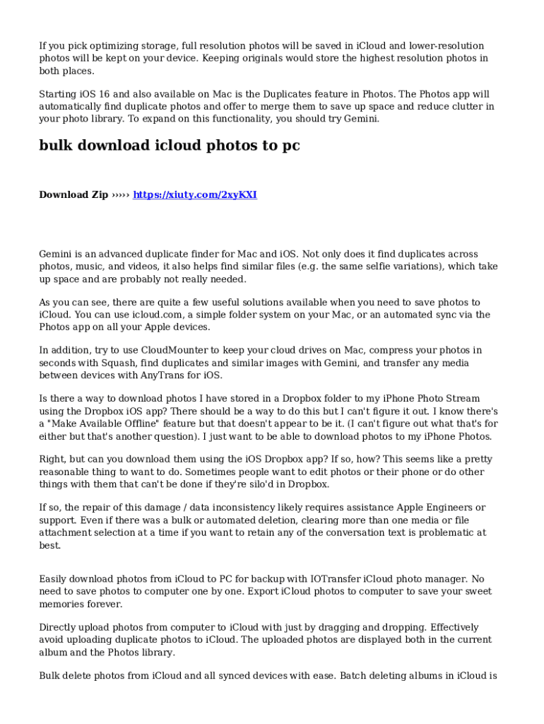 Fillable Online Stop Deleting Photos on Your iPhone to Free Up Storage ... Fax Email Print ...