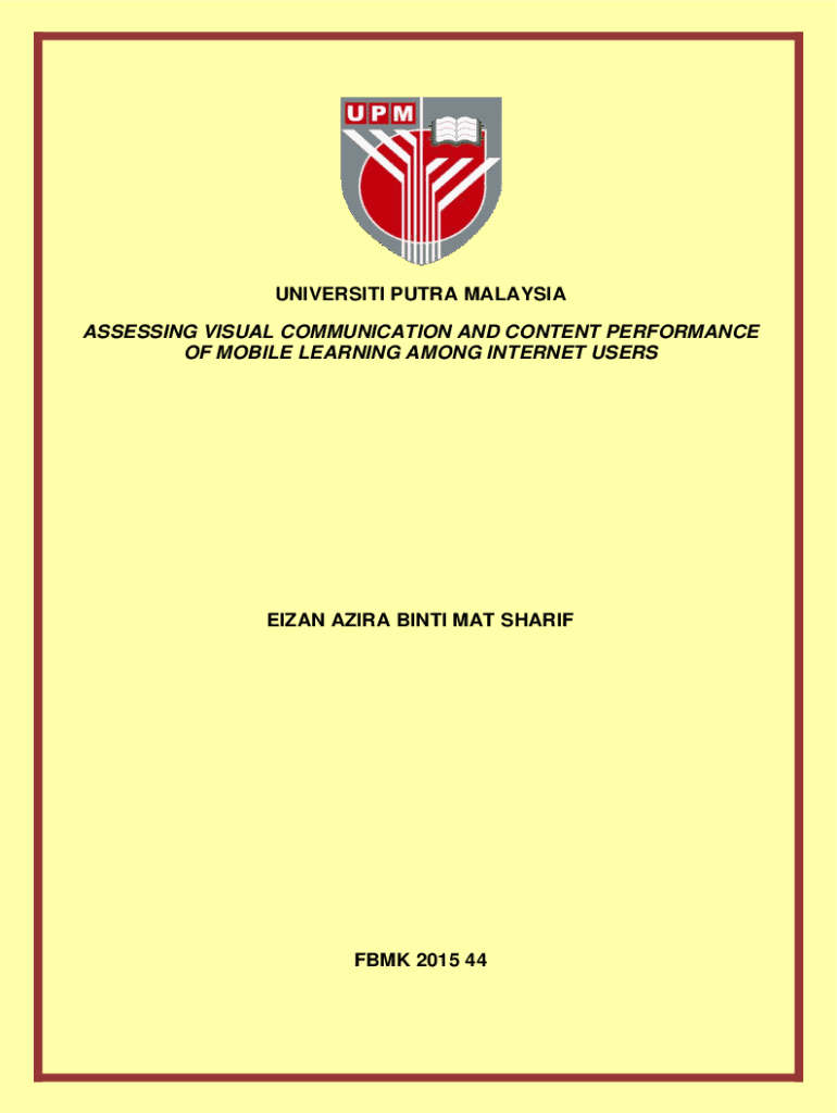 Fillable Online psasir upm edu Study on the Application of Visual ...