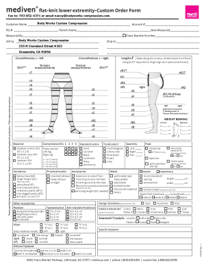 Fillable Online LOWER EXTREMITY MEASURING & ORDER FORM Fax Email Print ...