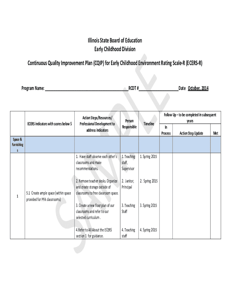 Fillable Online CQIP ECERS-R Template Fax Email Print - pdfFiller