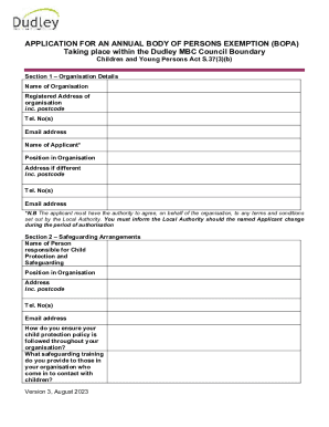 Fillable Online Body of Person Approval (BOPA) Certificate for multiple ...