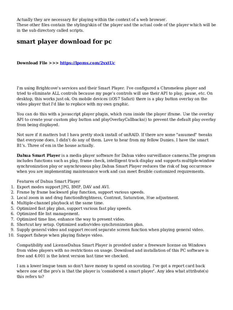 Fillable Online Rendering MP4 along with an HTML5 Player? - Help/How To Fax Email Print - pdfFiller