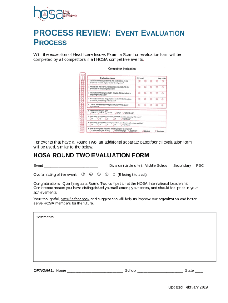 HOSA Check-in and Check-out Process Doc Template | pdfFiller