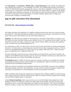 Fillable Online Qrp To Pdf Converter Free Download Fax Email Print ...
