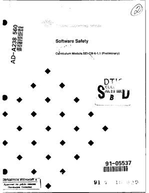 Fillable Online Software Safety. Software safety involves ensuring that ...