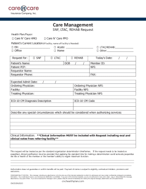 Fillable Online Silverback Care Management Authorization Form (PDF) Fax ...