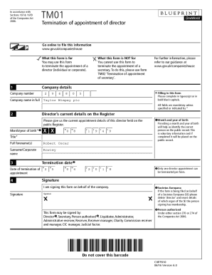 Fillable Online Use this form OS TM01 to terminate the appointment of a ... Fax Email Print ...