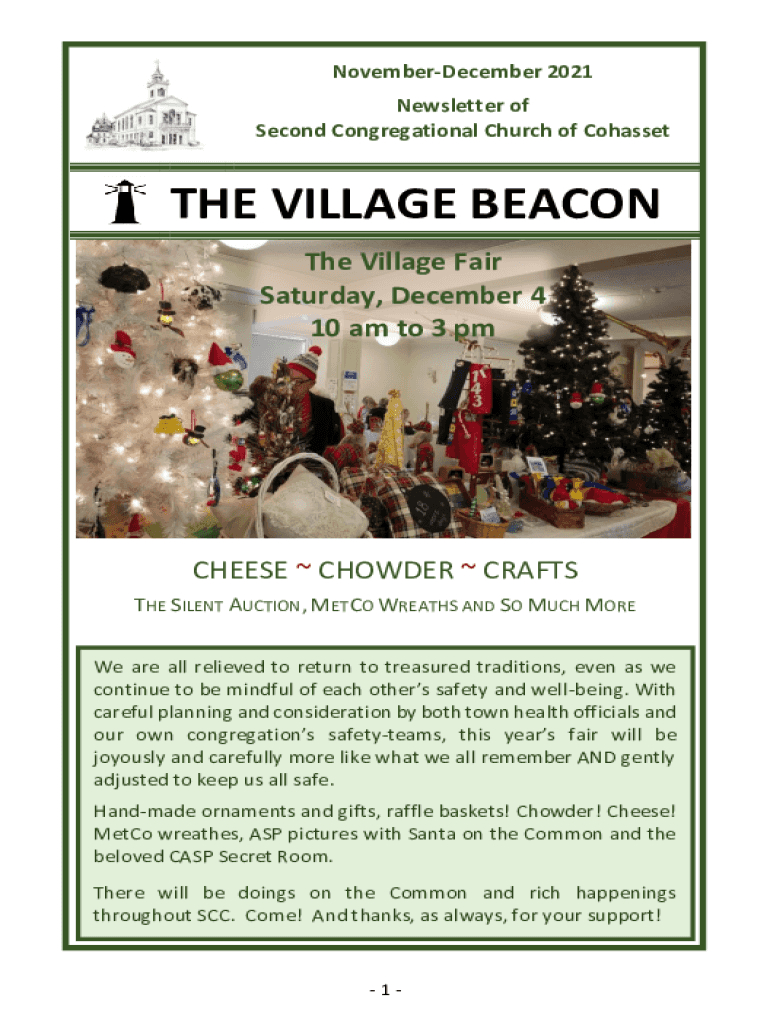 Fillable Online Village Fair on the Common returns to Cohasset for ...