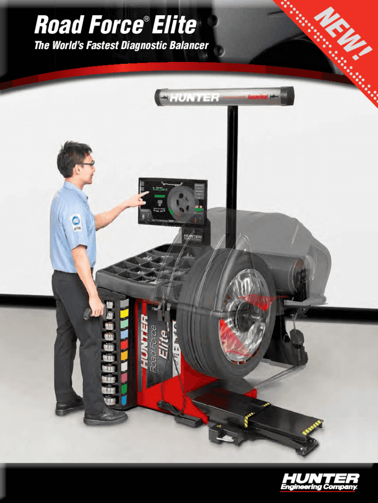 Fillable Online Hunter's Road Force Elite wheel balancer Fax Email ...
