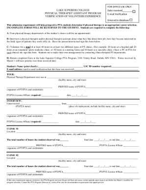Fillable Online PTA Forms - Duluth Fax Email Print - pdfFiller