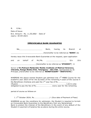 Fillable Online Irrevocable Letter of Guarantee of Maximum Amount Fax Email Print - pdfFiller