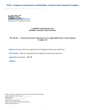 Mandatory Reliability Standards for the Bulk-Power System Doc Template | pdfFiller