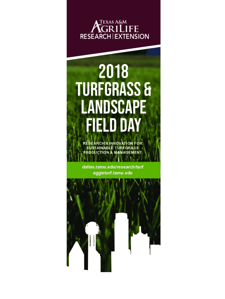 Fillable Online Turfgrass - Department of Soil and Crop Sciences Fax Email Print - pdfFiller