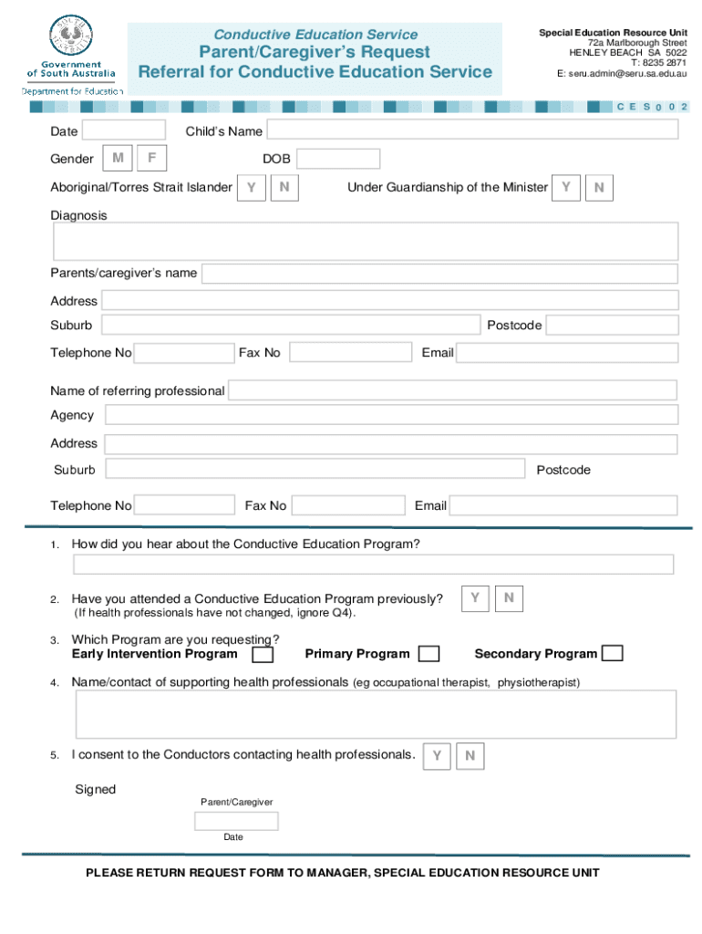 Fillable Online Statewide Inclusive Education Services: SIES Fax Email ...