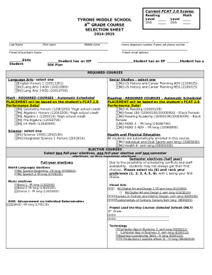 Sample Parent-Guardian Notification Letter 2014 Grade 8 ... Doc ...