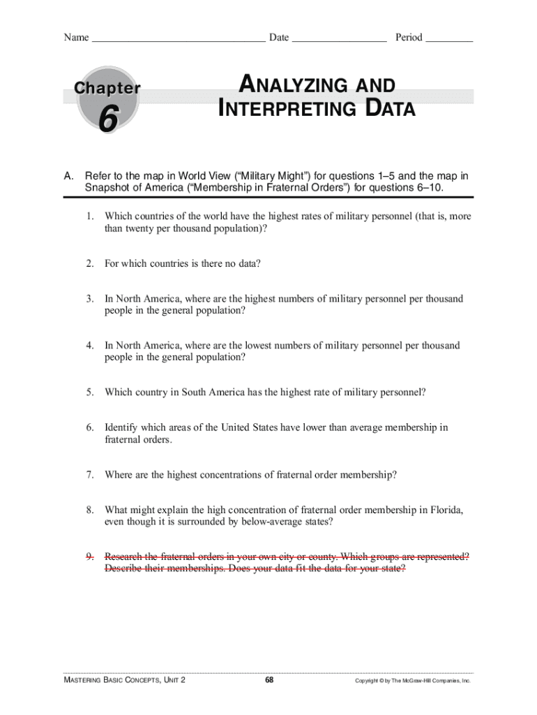 Fillable Online Mastering Basic Concepts, Unit 2. Sociology and You Fax ...