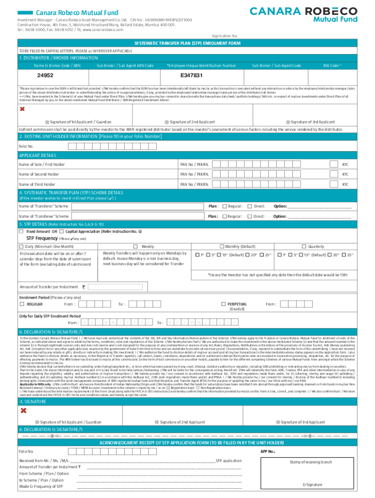 Fillable Online SIP/STP/SWP/DTP Forms Fax Email Print - pdfFiller