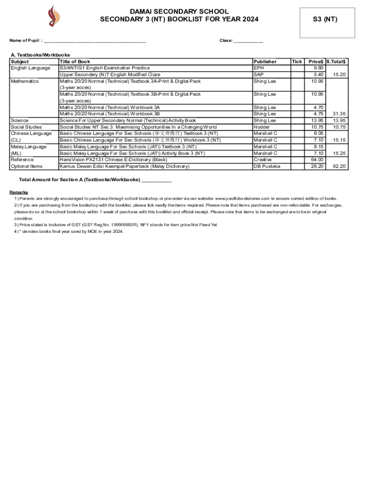Fillable Online Upper Secondary (N)T English Modified Cloze Fax Email ...
