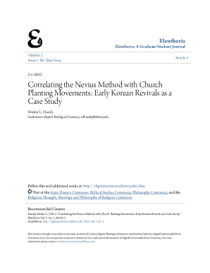 Fillable Online A Study of Nevius Method For Mission Work in KoreaPDF ...
