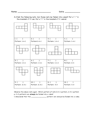 Fillable Online Which of the following, nets can be folded to form a ...