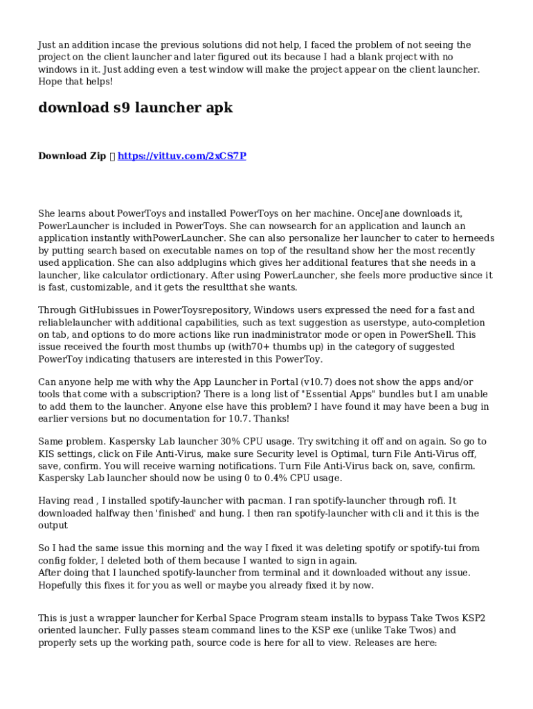 Fillable Online Vision Client Launcher isn't showing all the projects ...