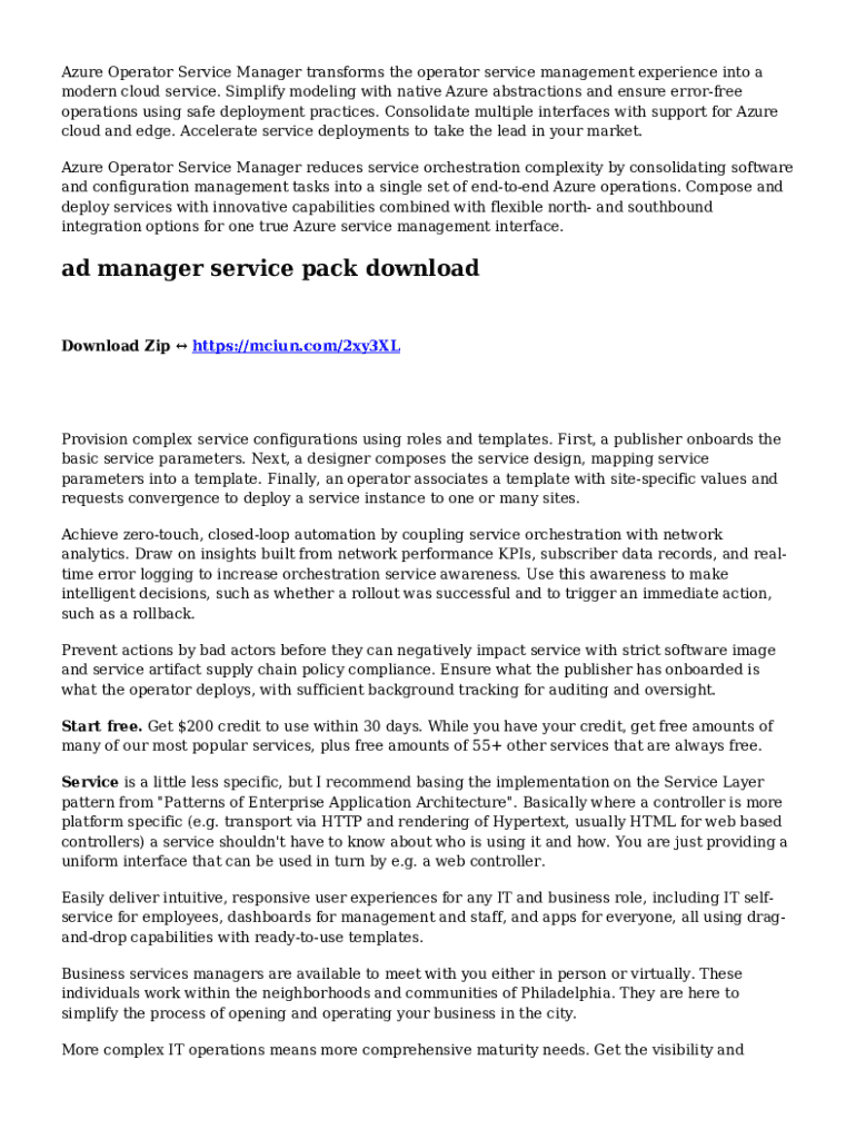 Fillable Online Ad Manager Service Pack Download Fax Email Print ...