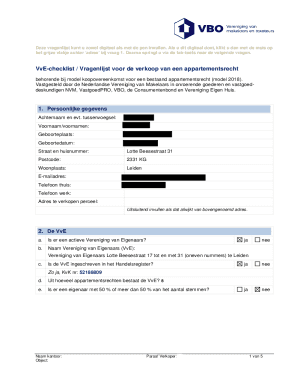 Invulbaar Online Vragenlijst behorende bij Opdracht tot bemiddeling bij ... Faxnummer Email ...