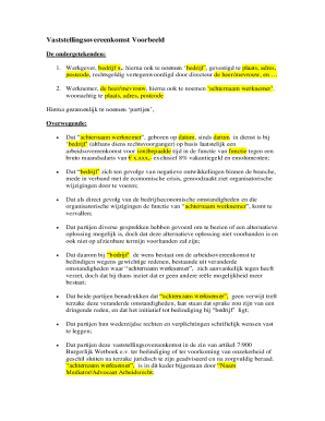 Invulbaar Online Model-vaststellingsovereenkomst - de werkgever ...