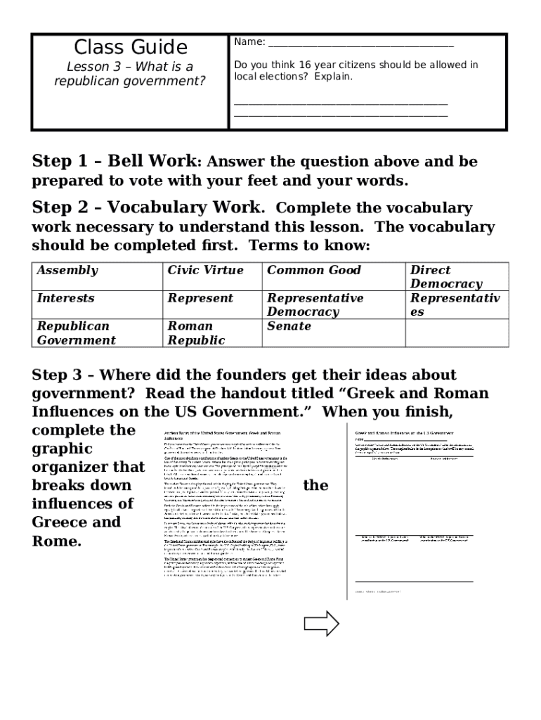 ArtIV.S4.3 Meaning of a Republican of Government Doc Template | pdfFiller