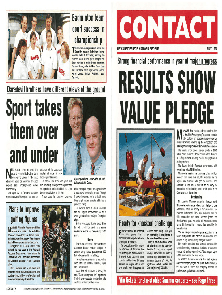 Fillable Online manweb-remembered co Men's Team Fails to Reach the ...