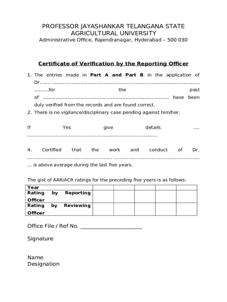 Professor Jayashankar Telangana State Agricultral University ... Doc ...