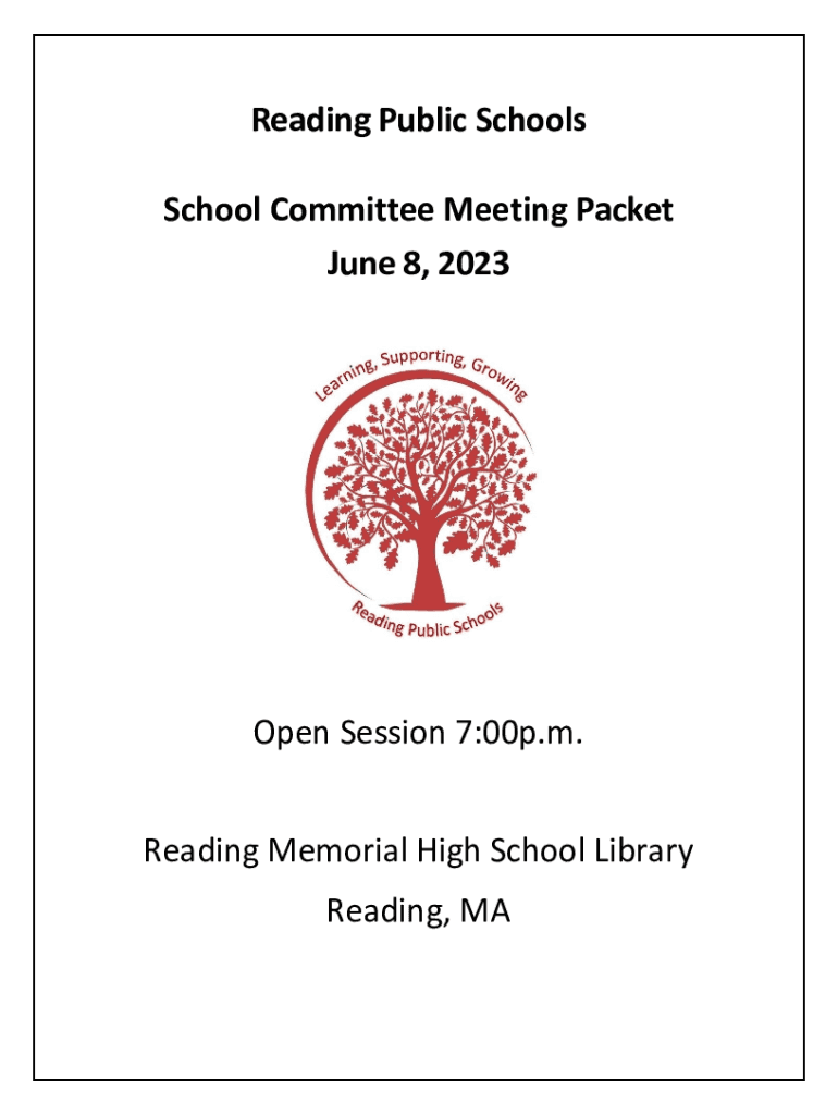 Fillable Online June 8th School Committee Agenda Preview Fax Email ...