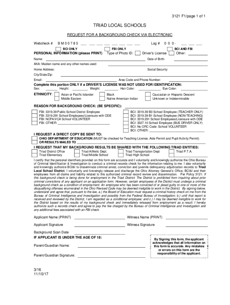 Fillable Online WebCheck Fingerprint Authorization Form Fax Email Print ...