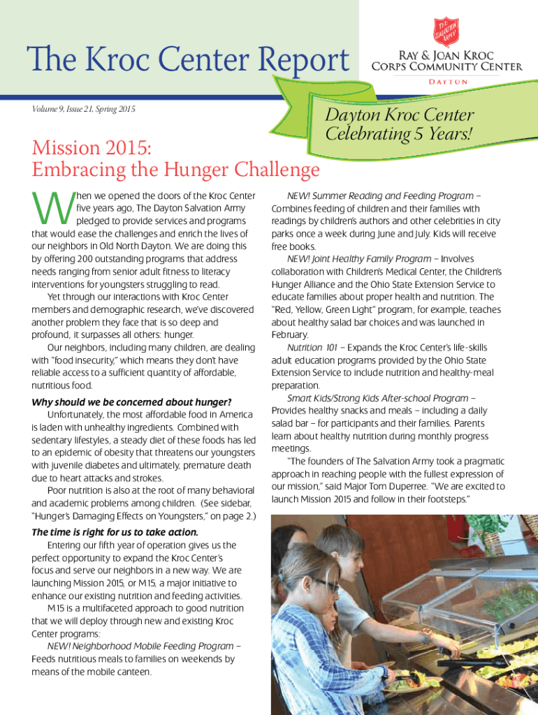 Fillable Online What We Believe - The Salvation Army Kroc Center ...