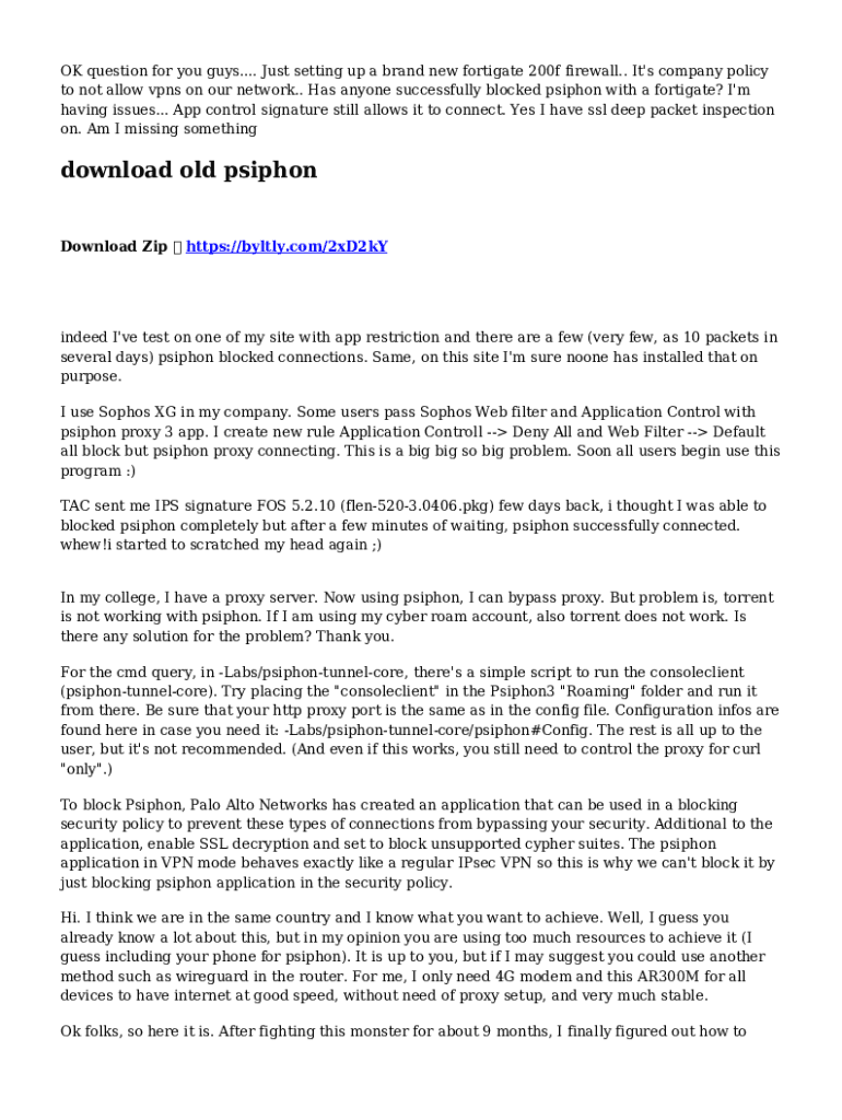 Fillable Online How to Setup SSL/VPN to Remotely Connect to a FortiGate ...