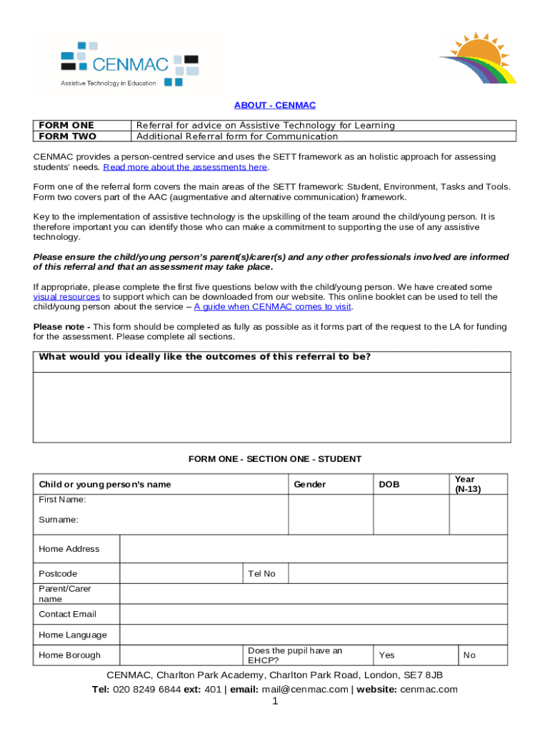 ABOUT - CENMAC Doc Template | pdfFiller