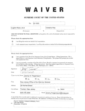Fillable Online Waiver File Fax Email Print - pdfFiller