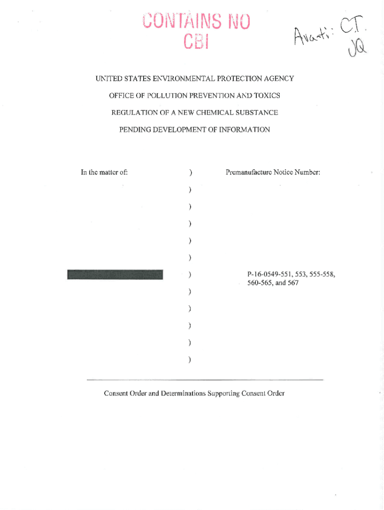 Fillable Online Toxic Substances Control Act Review of CBI Claims for ...