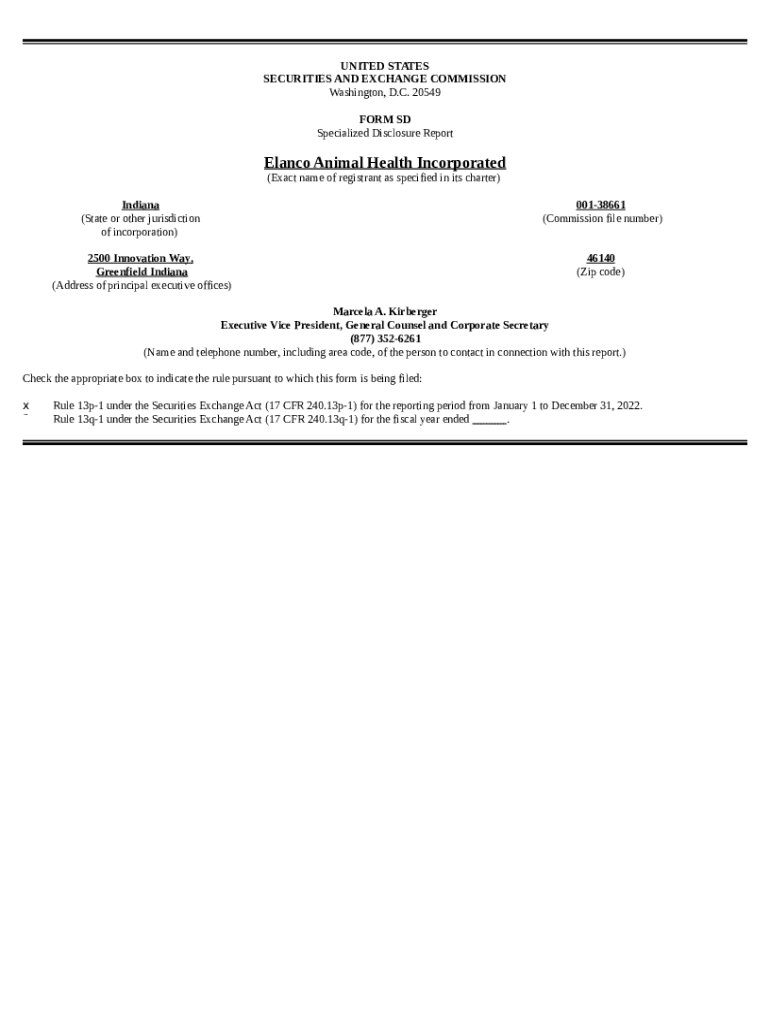 Elanco Animal Health Inc (: SD, Received - cloudfront.net Doc Template ...