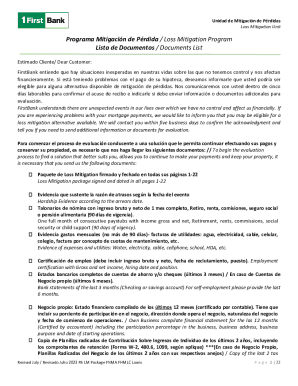 Completable En línea Unidad de Mitigacin de Prdidas Loss Mitigation ...