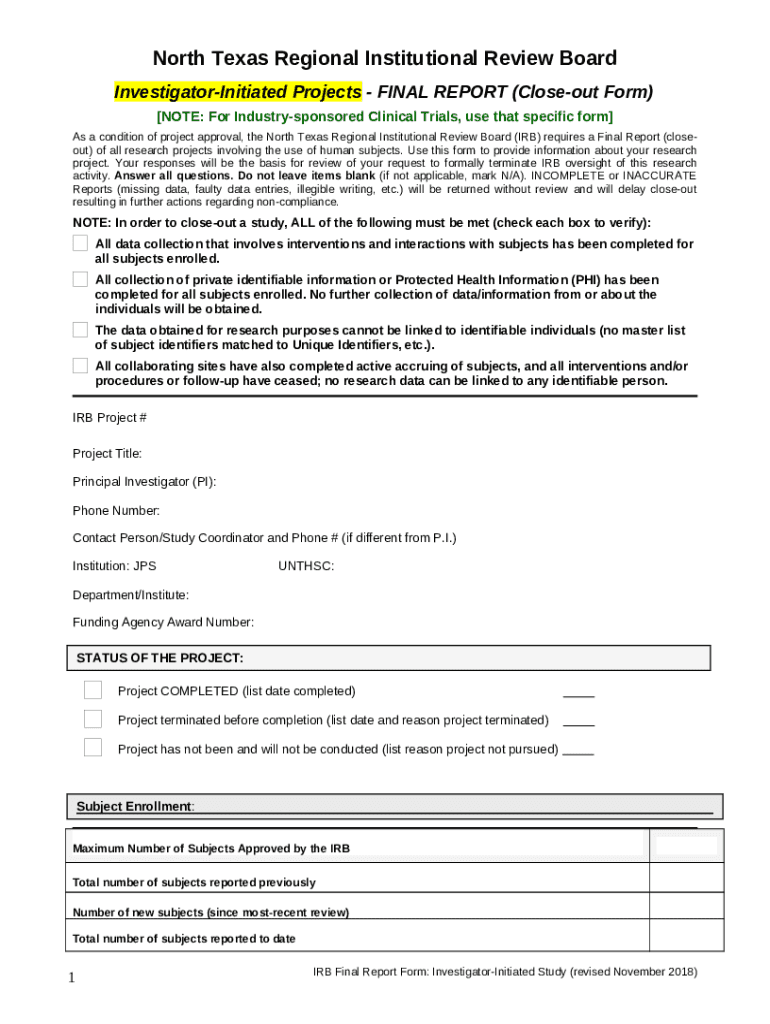 University of North Texas Health Science Center at Fort Worth Texas ... Doc Template | pdfFiller