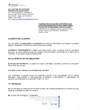 Compra Directa N 1 Doc Template | pdfFiller
