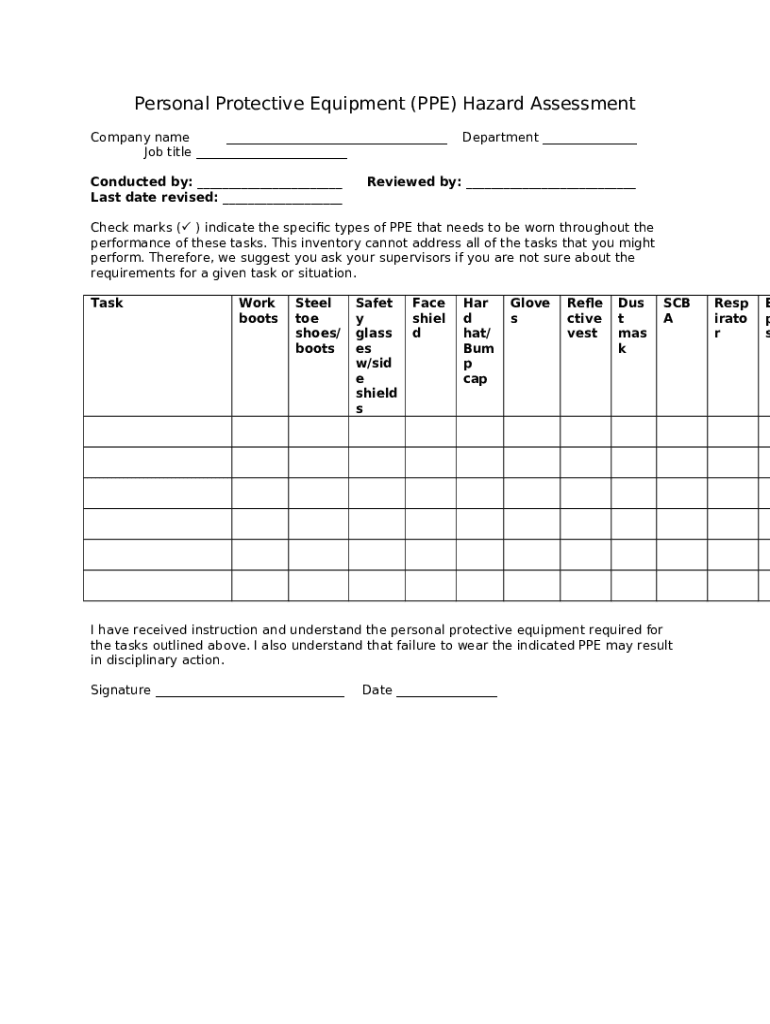 osha 30 module 14 personal protective equipment Doc Template | pdfFiller